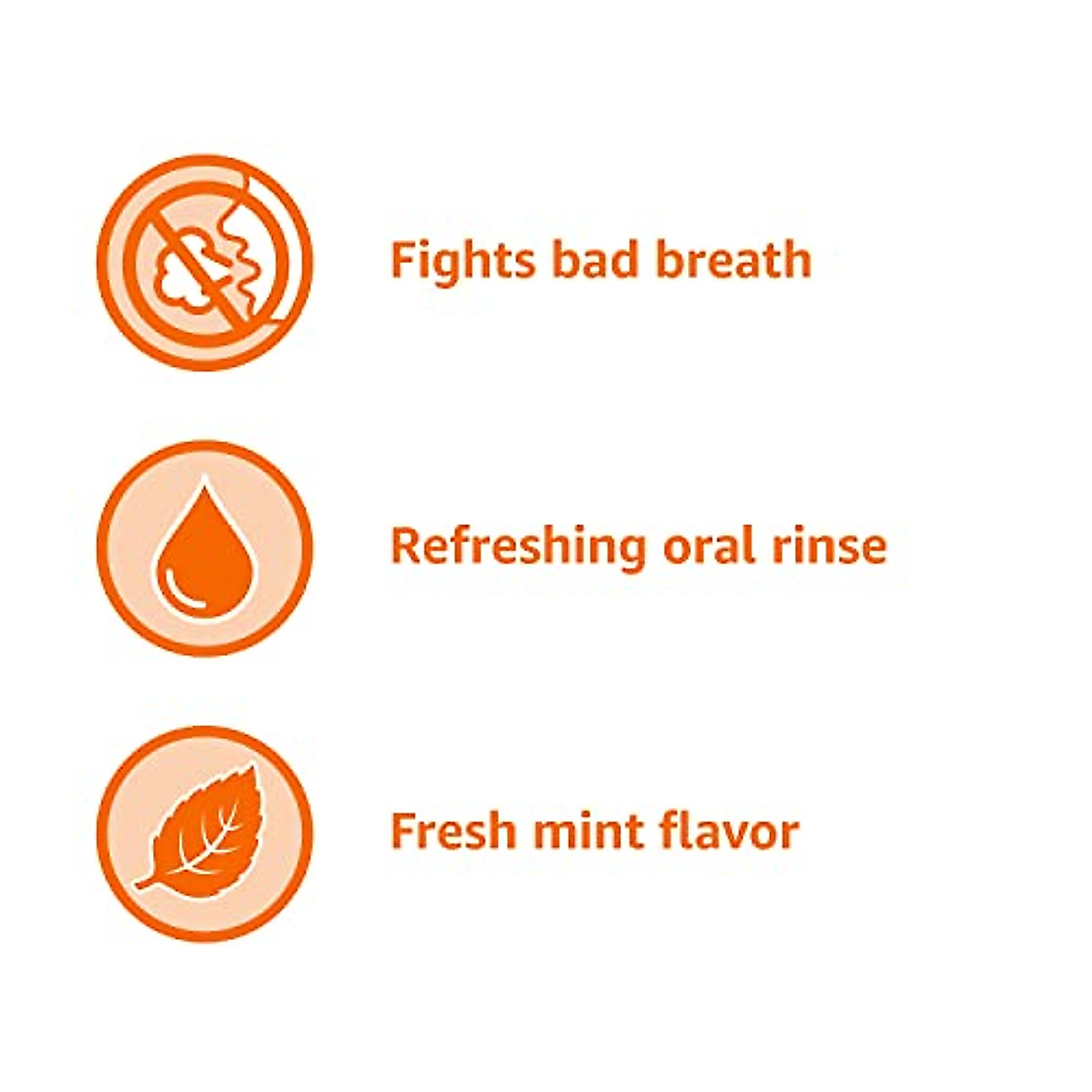 Amazon Basics Fresh Breath Mouthwash, Mint, 50.7 Ounce (Pack of 1), (Previously Solimo)