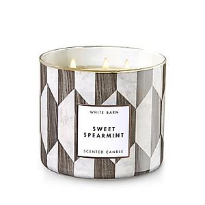 White Barn Bath & Body Works Candle 3 Wick 14.5 Ounce Sweet Spearmint