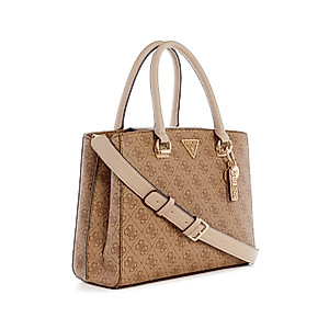 GUESS Noelle Girlfriend Satchel, Latte Logo