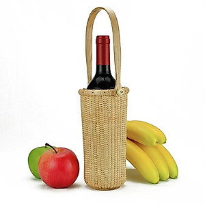 Teng Tian Basket Wine Racks Wine Basketsgift Boxes of Red Wine, Woven Rattan, China Traditional Handicrafts, Casual Stylenatural Environmental Protection