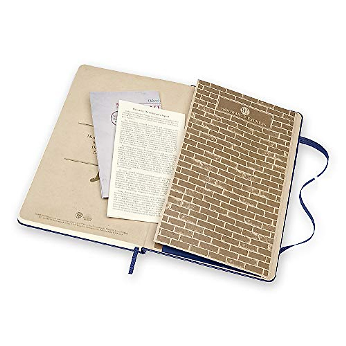 Moleskine Limited Edition Harry Potter Notebook, Hard Cover, Large (5" x 8.25") Ruled/Lined, Royal Blue, 240 Pages