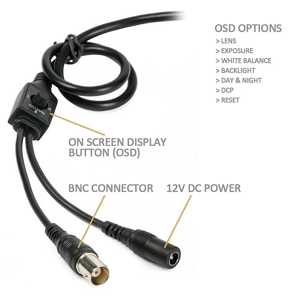 Amview HD 4-in-1 (TVI AHD CVI 960H) Full HD1080P 2.6MP 72IR Outdoor CCTV Security Surveillance Camera