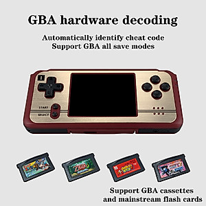 Daxceirry Retro Game K101 Plus Handheld 32 Bit Game Console Mini Video Game Player with 3 inch Screen Support for Official Cartridges Dual Core System (No TF Card Attached)