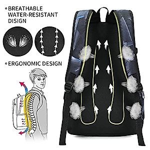 rickyh style School Backpack Travel Bag for Men & Women Lightweight College Back Pack with Laptop Compartmen (04JHHEI)