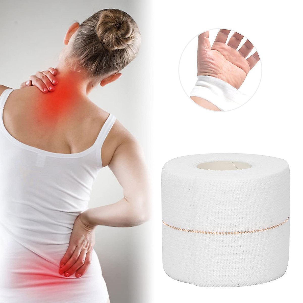 Elastic Compression Bandage, Self Adherent Elastic Fiber Bandage for Sports Injury