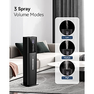 Humidifiers for Bedroom, 2.11Gal 8L Quiet Humidifiers for Large Room with Timer, 360°Nozzle, 3 Speed Ultrasonic Cool Mist Humidifier with Humidistat for Baby Home Adults Plants