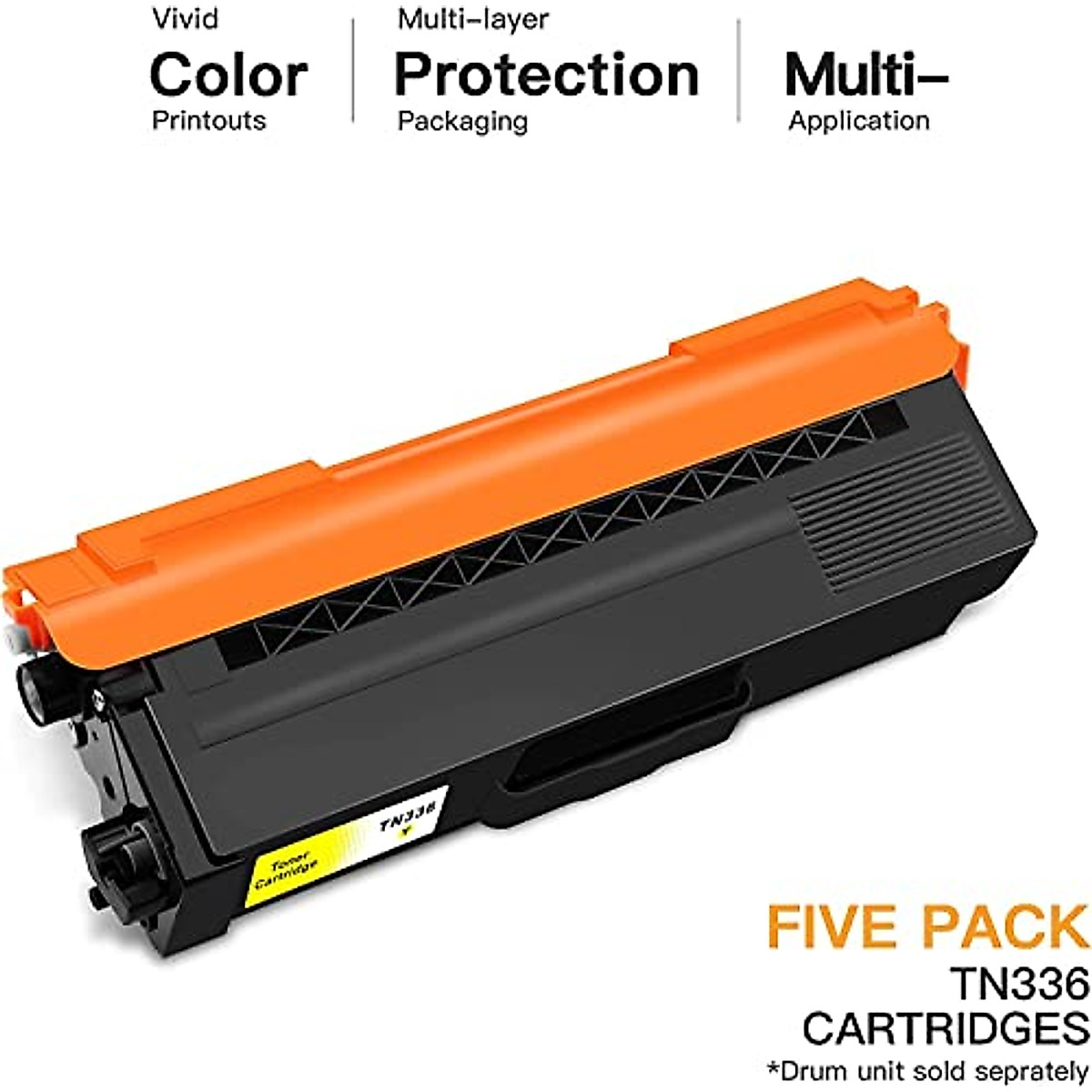 E-Z Ink (TM) Compatible Toner Cartridge Replacement for Brother TN336 TN-336 TN331 Compatible with HL-L8350CDW MFC-L8850CDW MFC-L8600CDW HL-L8350CDWT HL-L8250CDN (Black Cyan Magenta Yellow, 5 Pack)