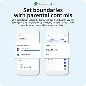 Kids Tablet, 10 inch Toddler Tablet, Android 12 Go, WiFi 6, Parental Control, 6000 mAh Battery, 2GB RAM 32 GB Storage (SD to 512GB), Eye Protection Mode, EVA Shockproof Case, PlimPad Kids10 (Blue)