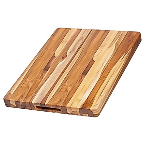 TeakHaus Edge Grain Carving Board w/Hand Grip (Rectangle) | 20" x 15" x 1.5"