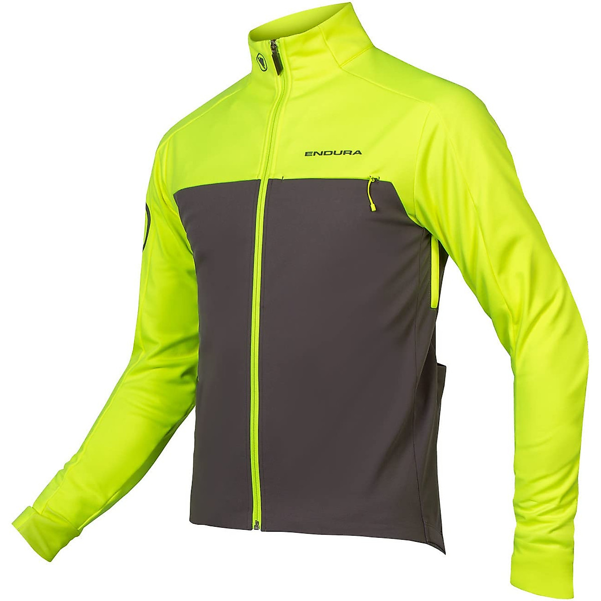 Endura Men's Windchill Windproof Winter Cycling Jacket II Hi-Viz Yellow, X-Large