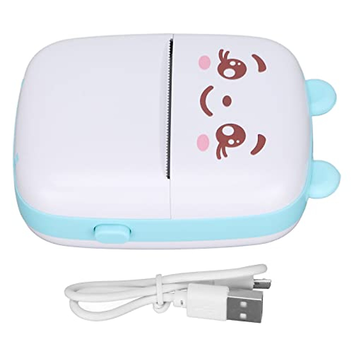 Deryang Mini Printer, Photo Printer Low Working Noise Environmental Friendly for Student for Household for Outdoor for School