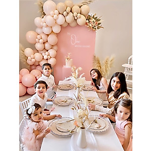 Fonder Mols Nude Balloon garalnd Kit, 132pcs Cream Peach Peachy Beige Balloon Garland Kit Boho Bridal Shower Wedding Birthday Party Backdrop Decorations