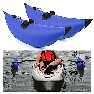 LIXADA Kayak Stabilization System, Kayak PVC Inflatable Outrigger Float with Sidekick Arms Rod Kayak Boat Fishing Standing Float Stabilizer System Kit