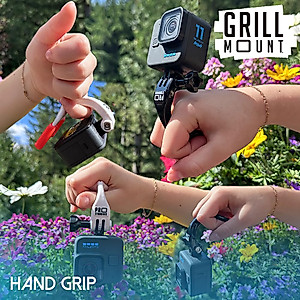 Pro Standard Grill Mount 3. 0 - The Best Mouth Mount Compatible with GoPro Cameras (Black/red)…