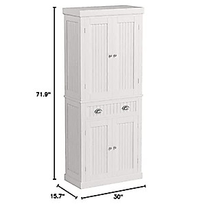 2L Lifestyle Ashlyn Cabinet White Finish, Large