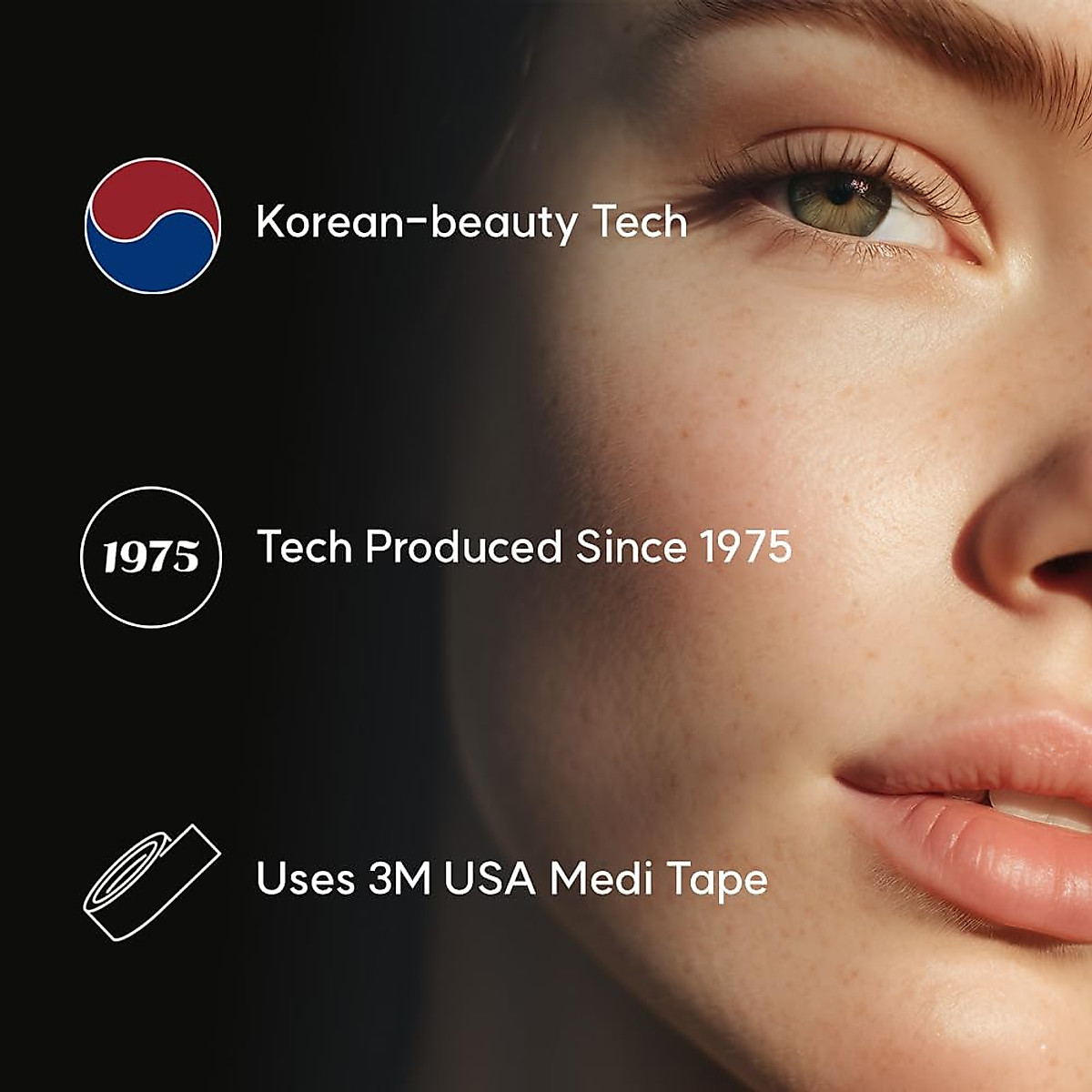 Korean Eye Charm Double Eyelid Tape Hooded Eye Lift – Droopy Eyelid Lifter Eye Lid Strips for Hooded Eyes (Double Sided 3mm 176p)