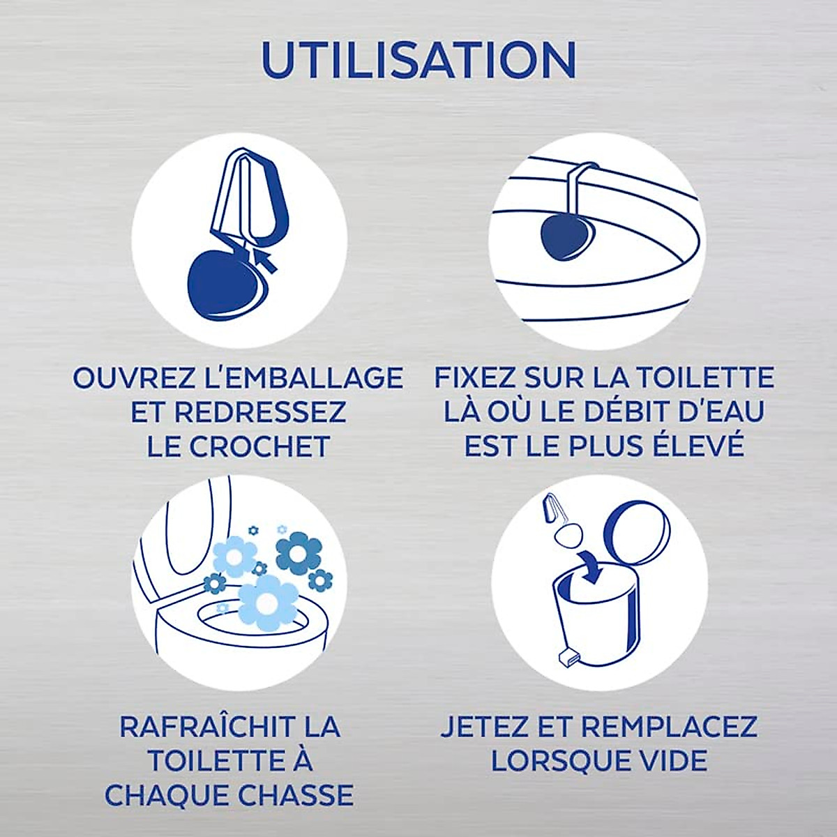 Lysol Automatic In-The-Bowl Toilet Cleaner, Cleans and Freshens Toilet Bowl, Ocean Fresh Scent, 2 Count (Pack of 1)