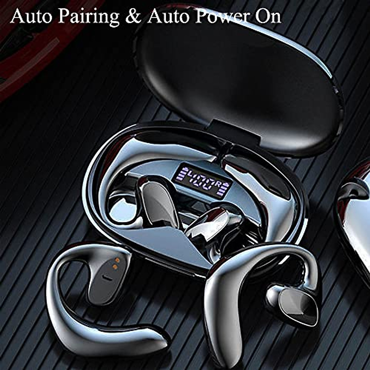 Luisport Open Ear Bluetooth Headphones Wireless Earbuds Bluetooth Headphones Wireless Headphones Bluetooth Earbuds Wireless Earphones Bluetooth Earphones (S900-Black)