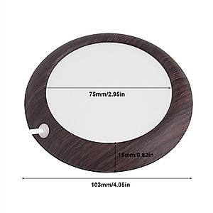 GOTOTOP Coffee Mug Warmer Heated Coaster USB Cup Warmer Heat Beverage Mug Mat Office Tea Coffee Heater Pad Dark Wood Grain 5W 5V (Dark Wooden Grain)