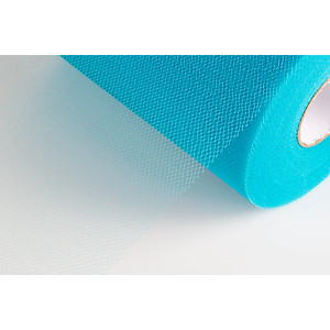 Joycrosso Tulle Fabric Rolls 6 Inch 100 Yards (300 feet) Organza Tulle Polyester Netting Spool for Wedding Decorations Gift Baby shower Crafts DIY Tutu Skirt-Soft & Drape (Turquoise)