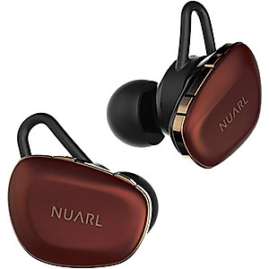 NUARL N6 Pro TWS True Wireless Stereo Earphones Earbuds Bluetooth5 11hr Playback aptX with HDSS IPX4 N6PRO-RC(RED Copper)
