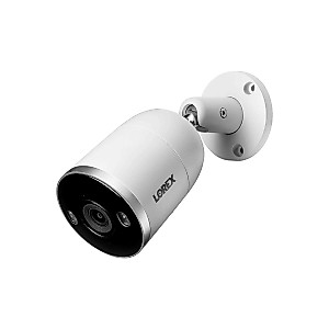 Lorex E892AB Indoor/Outdoor 4K Ultra HD Smart Deterrence IP Bullet Camera with Smart Motion Plus, 150ft NV, CNV, 2.8mm, IP67, Audio, White, 4PK