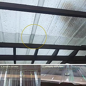 0.06in FRP Daylighting Plate 1/2/4/6/8/10/15 Pcs Corrugated Roof Panel,Replacement Shed Panel for Greenhouse Carport,Roofing Cladding Panel Heat-Insulating Roofing Sheet (35x20in,1 Pcs)