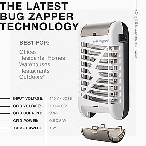 Brison Bug Zapper for Home - Electric Fly Trap Indoor Plug in - Mosquito Fly Insects Killer with 8 Lights 2 Pack Cricket Spider Wasp