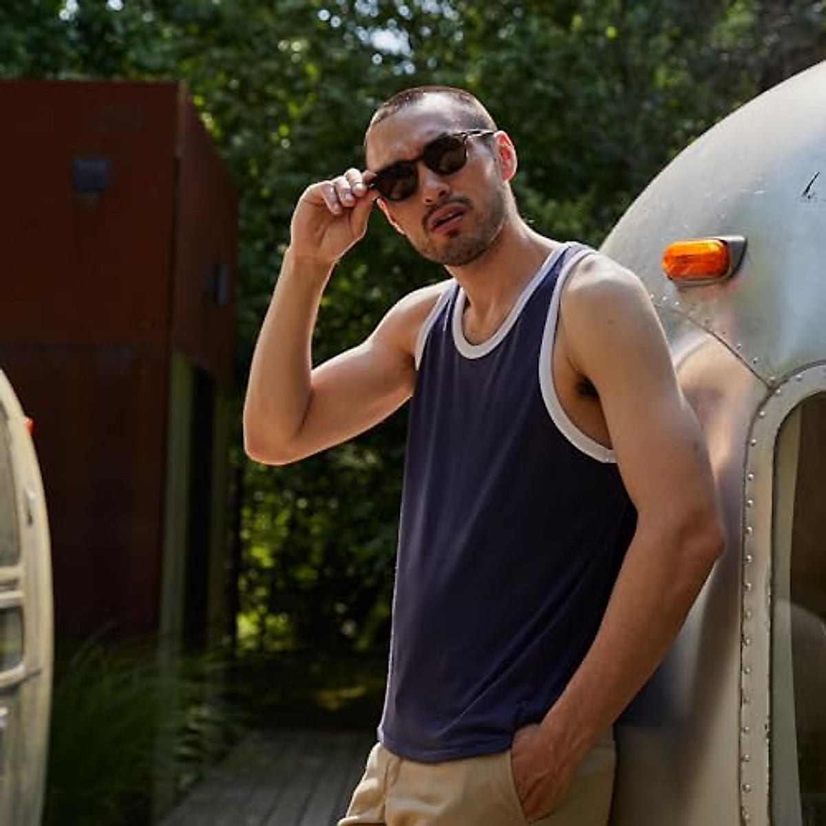 Hanes Men's X-Temp Tank Top 2 Pack, Black, Large