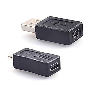 Blacell OTG 5 Pin F/M Mini Changer Adapter Converter USB Male to Female Micro USB