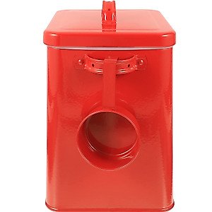 Luxshiny Cereal Containers Storage Dog Cat Food Storage Container Farmhouse Pet Food Treats Holder with Lid and Scoop Canister Tins for Kitchen Countertop Shelf Rice Dispenser