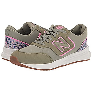 New Balance Women's Fresh Foam X-70 V1 Sneaker, Olive Leaf/Vibrant Pink/Black, 8