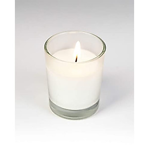 Serene Spaces Living 10-Hour Votive Candle Set of 100 – White Unscented Candles with Clear Glass Holders, Ideal for Weddings, Parties, Events, 2" Tall and 1.75" Diameter