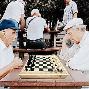 4 in 1 Board Game, Include Fast Hockey Table Game, Tic Tac Toe, Checkers Game,Slingshot Chess,Set for All Age