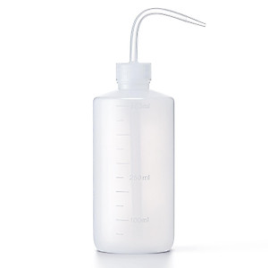 Bright Creations Clear Plastic Squeeze Bottles with Angle Bent Tip - 16 oz Squirt Bottles for Liquids, 3 Pack