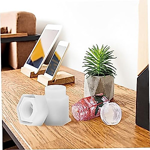 SEWACC 1pc Storage Box Mold Silicone Tray Mold Jewelry Organizer Box Hand Mold Box Silicone Molds DIY Bottle Jewelry Container Handmade Mold Storage Bottle Mold Storage Container Mold