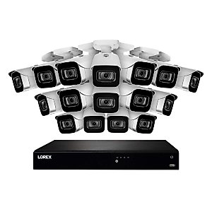16-Channel Fusion NVR System with 4K (8MP) IP Cameras 16 / White