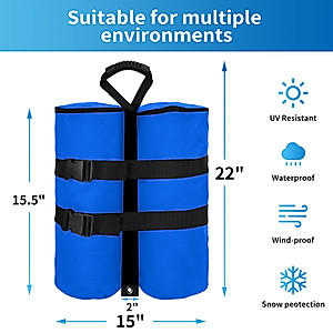 Jorohiker Canopy Weight Bags Set of 4, 1680D Heavy Duty Leg Canopy Weights Sand Bags for Pop up Canopy Tent,Instant Outdoor Sun Shelter Canopy,Patio Umbrella
