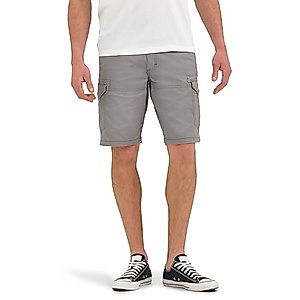 Lee Men's Extreme Motion Swope Cargo Short, Silver, 40