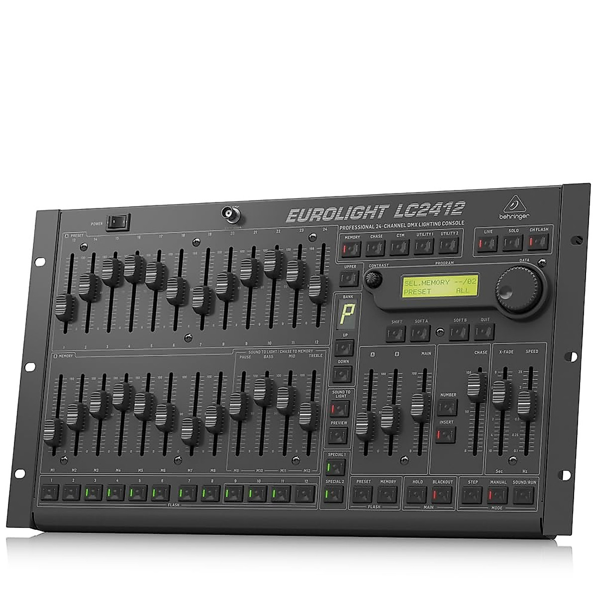 Behringer EUROLIGHT LC2412 V2 Professional 24 Channel DMX Lighting Console