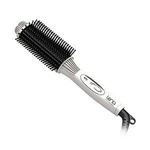 LENA Curling Iron Brush | Anti Scald Ceramic Curler | 1.4 Inch One-Side Volumizing Iron with Adjustabe Temp - Auto Shut Off - PTC Heater - for Fine and Normal Hair (Package May Vary)