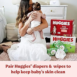 Huggies Natural Care Sensitive Baby Wipes, Unscented, Hypoallergenic, 99% Purified Water, 2 Refill Packs (352 Wipes Total)