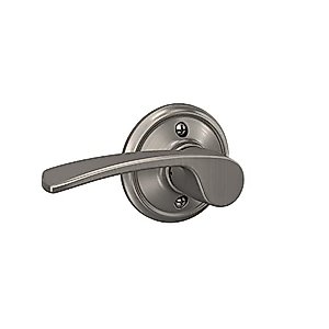 Schlage F170 MER 619 LH Left Handed Merano Door Lever, One Sided Non-Turning Dummy Door Handle, Satin Nickel