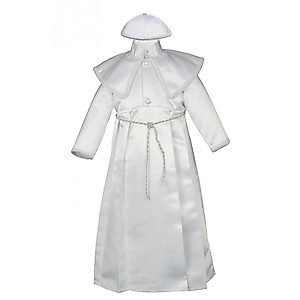 Unotux Baby Boy Christening Baptism Gown Gold Outfit Dove Cross Church Hat 0-30M (0:(0-6 Months))