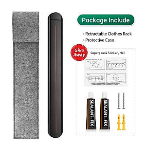 kuaguan Clothes Drying Rack Clothing Laundry Room Organizer Wall Mounted Folding Hanger Drying Rack