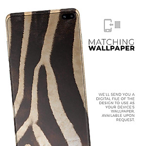 DesignSkinz Real Zebra Print Texture Protective Vinyl Decal Wrap Skin Cover Compatible with The Samsung Galaxy S20 (Screen Trim & Back Glass Skin)