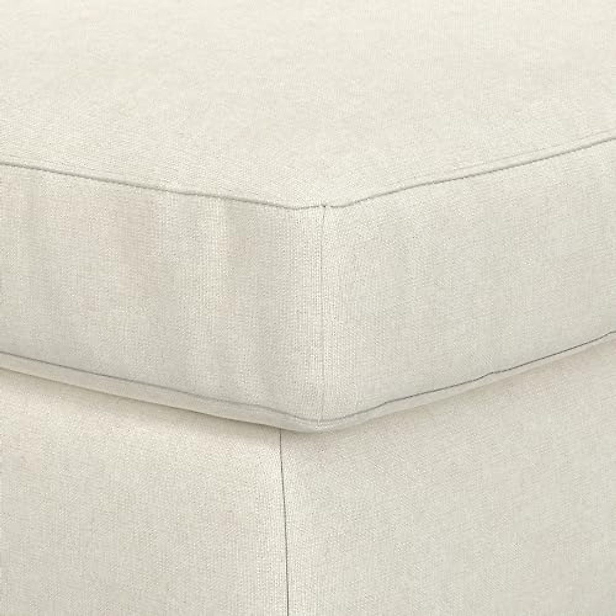 SIMPLIHOME Charlie Left-Facing Sectional Sofa in 100% Recycled Polyester Tightly Woven Performance Fabric, Cream, 122-inches Wide, Handcrafted Contemporary Style L-Shaped Couch with Chaise