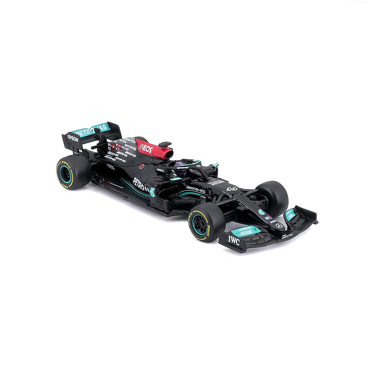 Bburago B18-38058H 1:43 F1 Mercedes AMG W12 E-Performance with Helmet Hamilton, Assorted