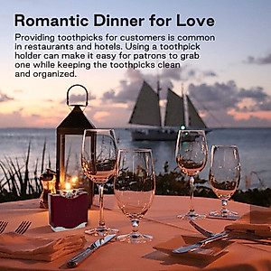 LivLab Fun Toothpick Holder - Cute Toothpick Dispenser ABS Fun Toothpick Holders Decorative Plastic Toothpick Holder (Black)