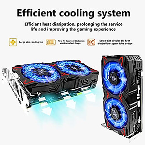 AISURIX RX 5500 XT 8gb GDDR6 Graphics Card,128 Bit, 3XDP, HDMI, PCI Express 4.0X8, 8pin with Fan Intelligent System,Gaming PC Computer Video Cards with 3X DisplayPort +1X HDMI (Style 1)